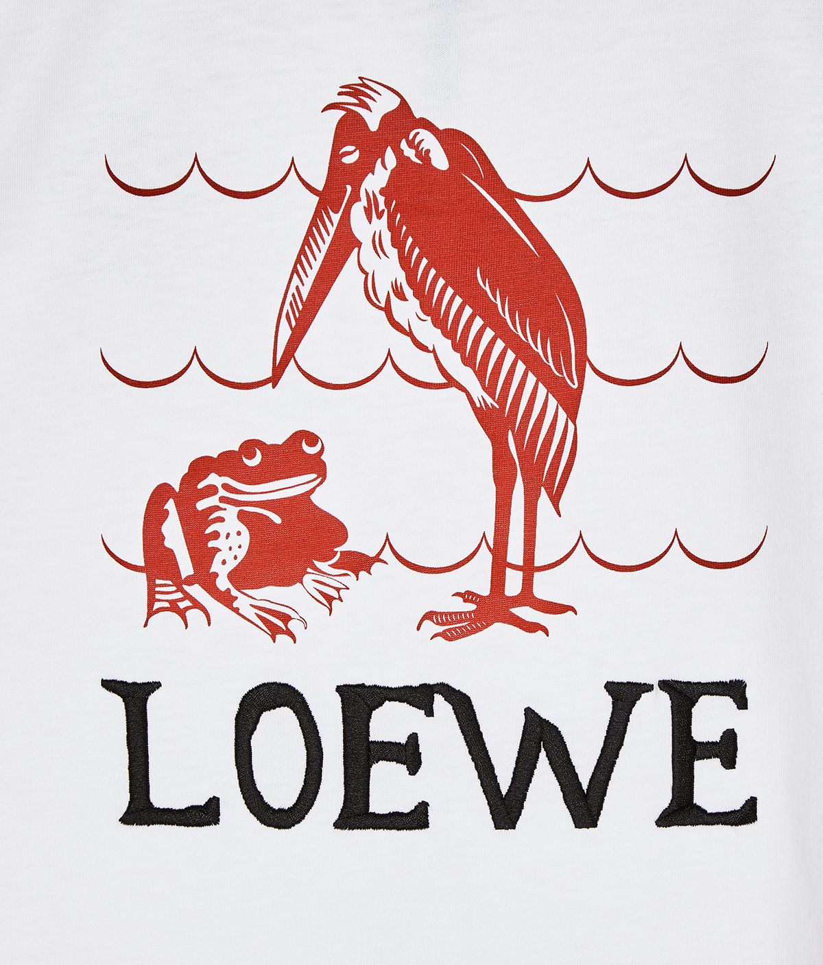 T-Shirt Loewe Animals Embroidered White - LOEWE