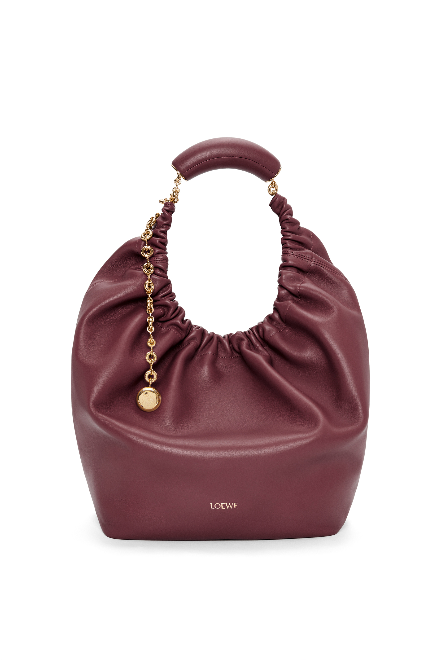 Medium Squeeze bag in nappa lambskin Burgundy - LOEWE
