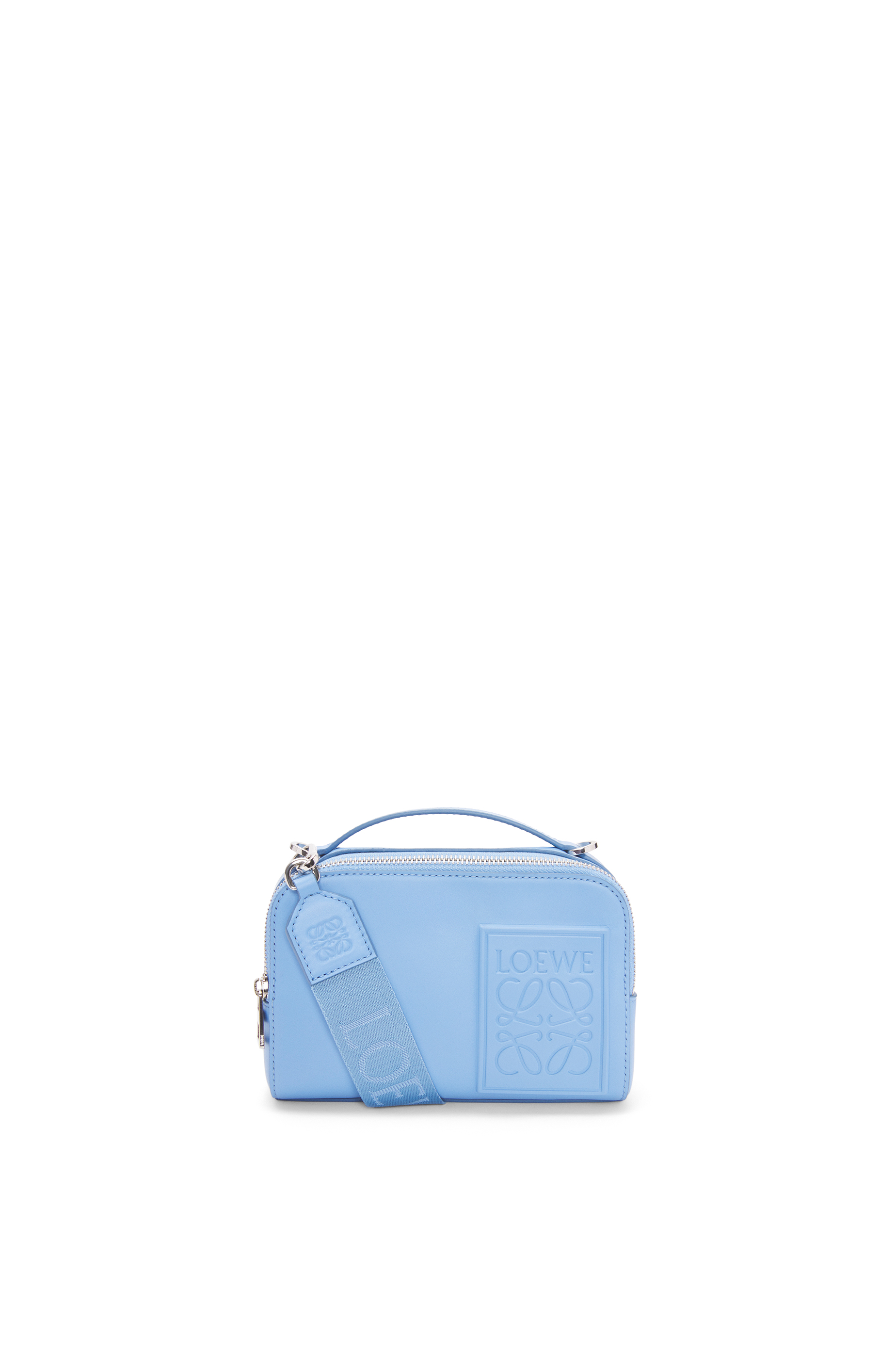 Mini Camera Crossbody bag in satin calfskin Olympic Blue - LOEWE